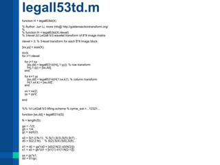 Image Compression Comparison Using Golden Section Transform, CDF 5/3 ...