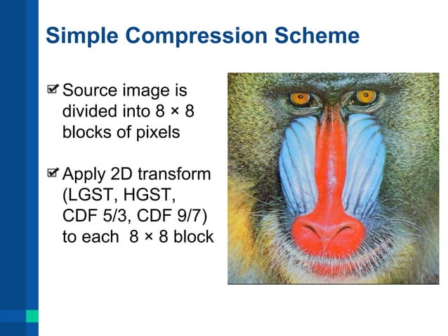 Image Compression Comparison Using Golden Section Transform, CDF 5/3 (Le Gall 5/3) and CDF 9/7 ...