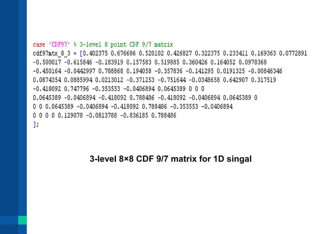 Image Compression Comparison Using Golden Section Transform, CDF 5/3 (Le Gall 5/3) and CDF 9/7 ...