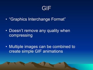 JPEG vs GIF vs PNG | PPT