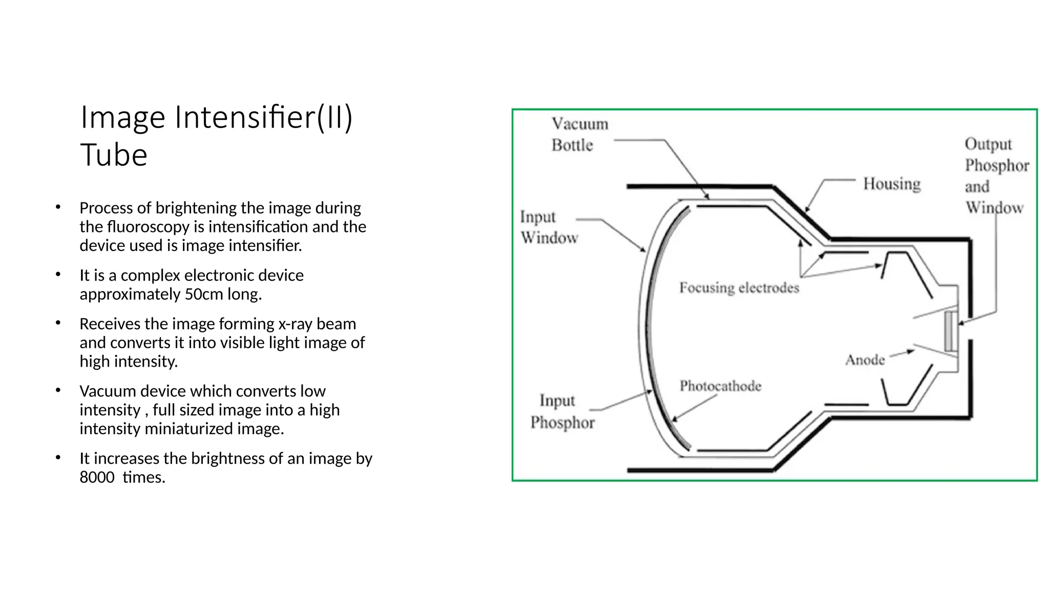 Image-Intensifier Tube (II Tube) by T.R.B. | PPTX