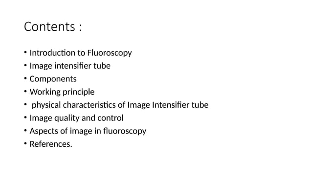 Image-Intensifier Tube (II Tube) by T.R.B. | PPTX