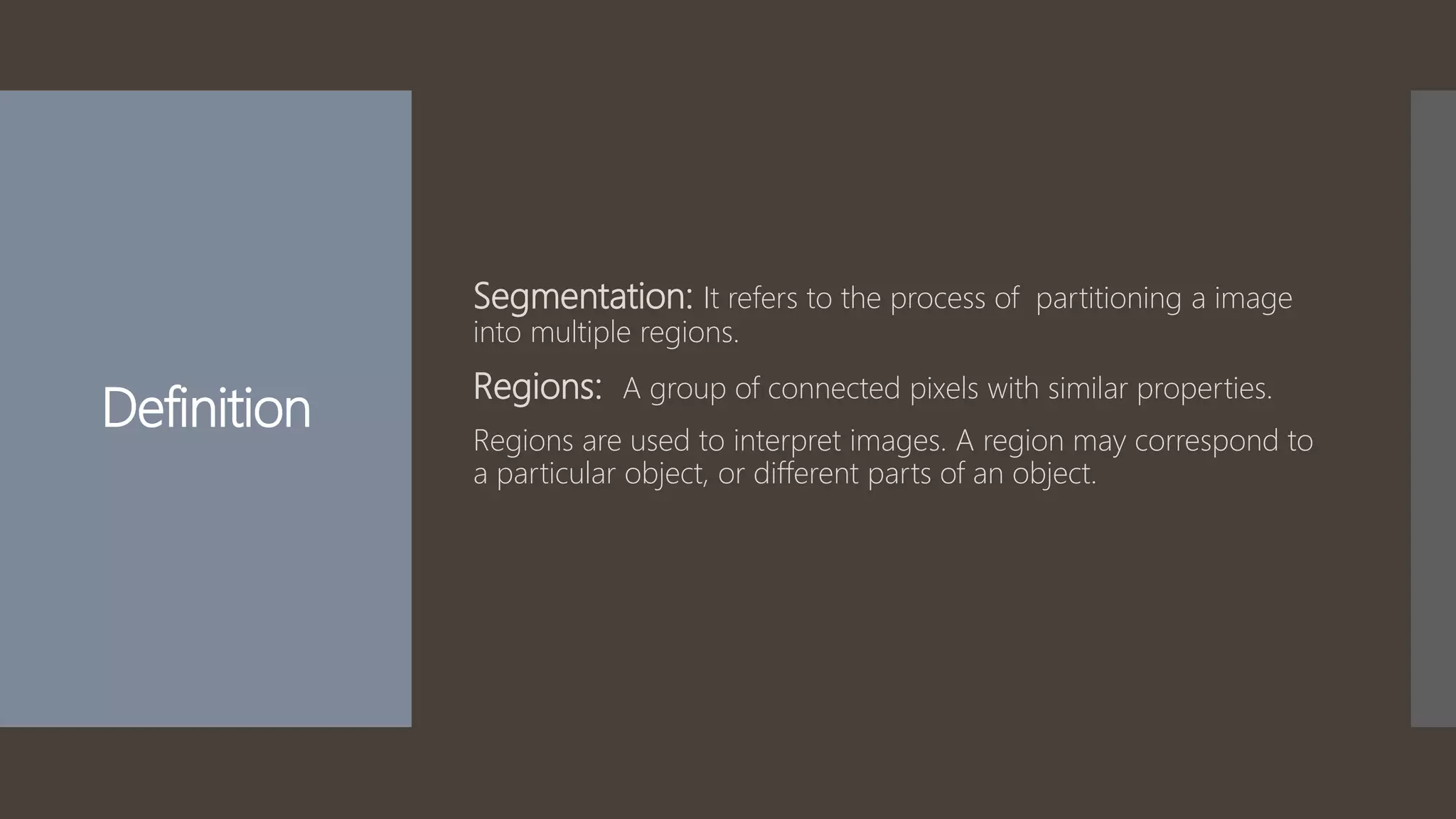 Region based image segmentation | PPTX