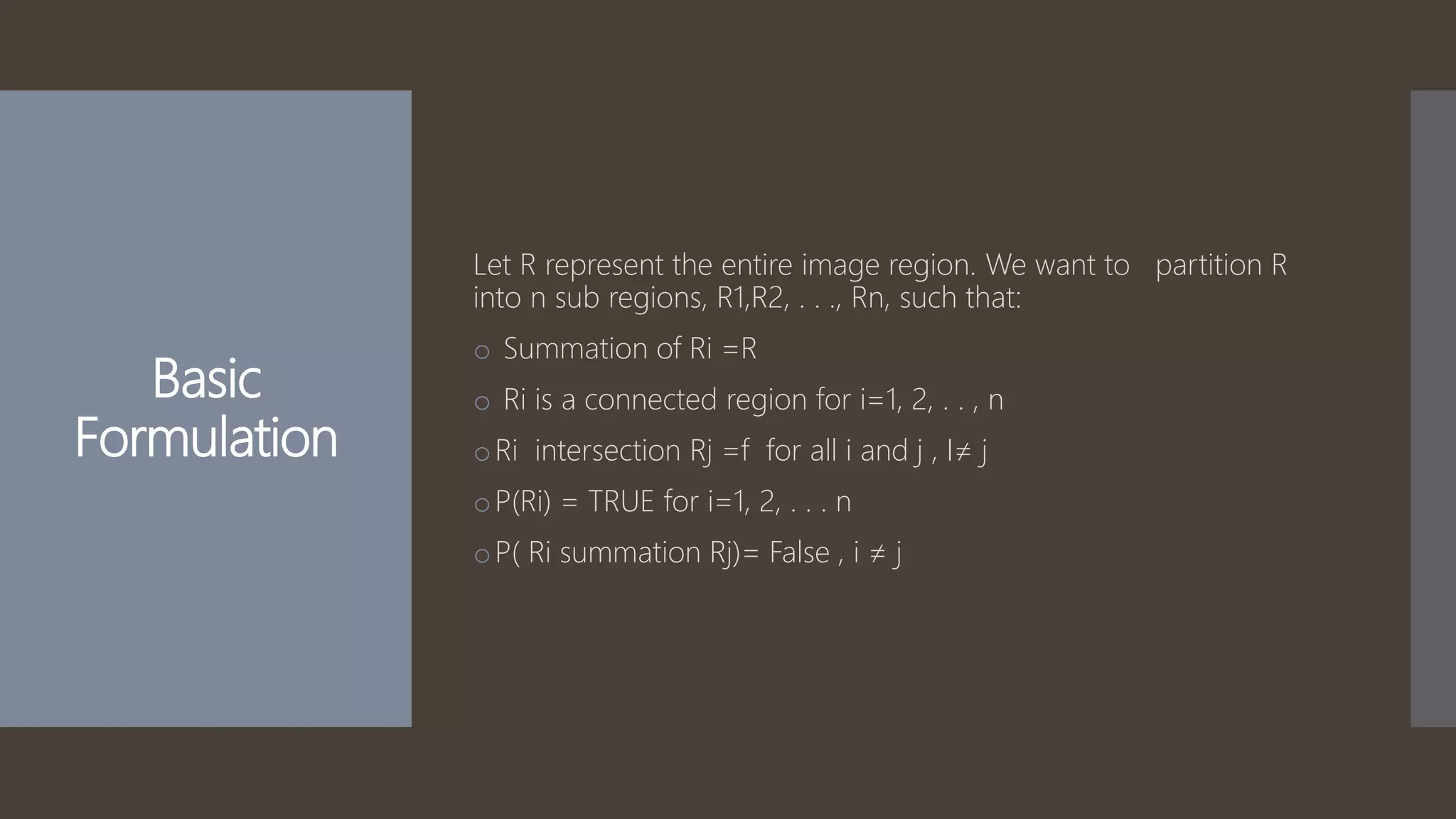 Region based image segmentation | PPTX