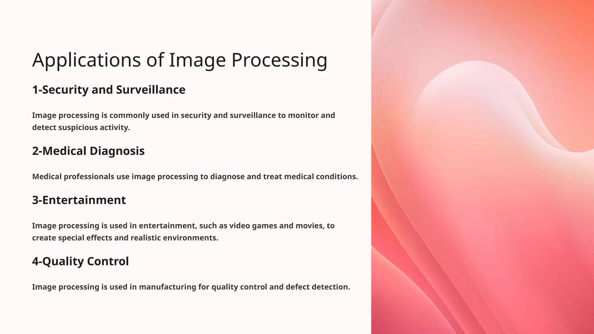 Basic Concept of Image-Processing and its Applications | PPT