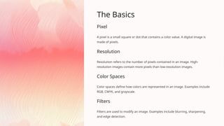 Basic Concept of Image-Processing and its Applications | PPT