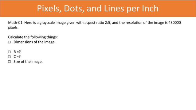 Introduction to Image Processing_Lecture01 | PPT