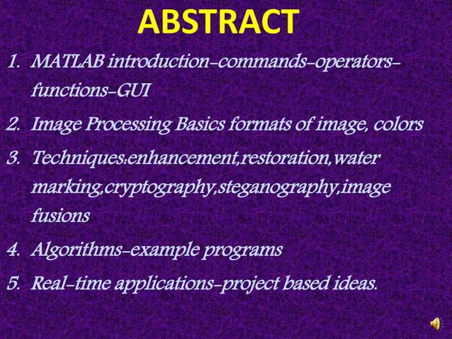 Image processing-on-matlab-presentation-1 | PPTX
