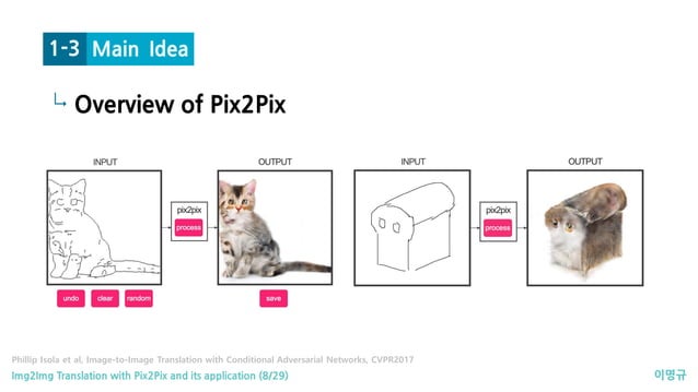 (Paper Review)Image to image translation with conditional adversarial networks(pix2pix) | PPT