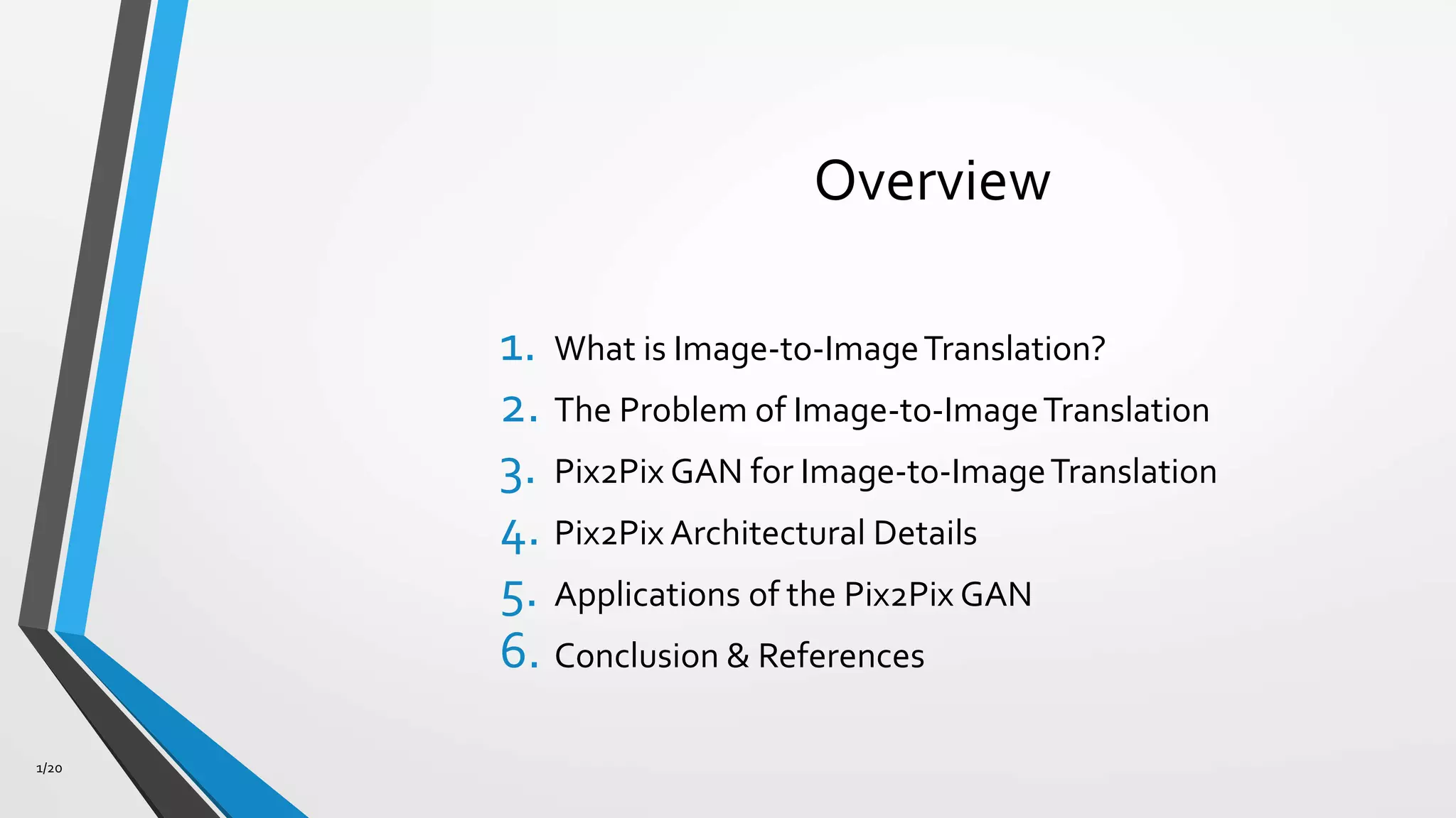 Image to image translation with Pix2Pix GAN | PPTX