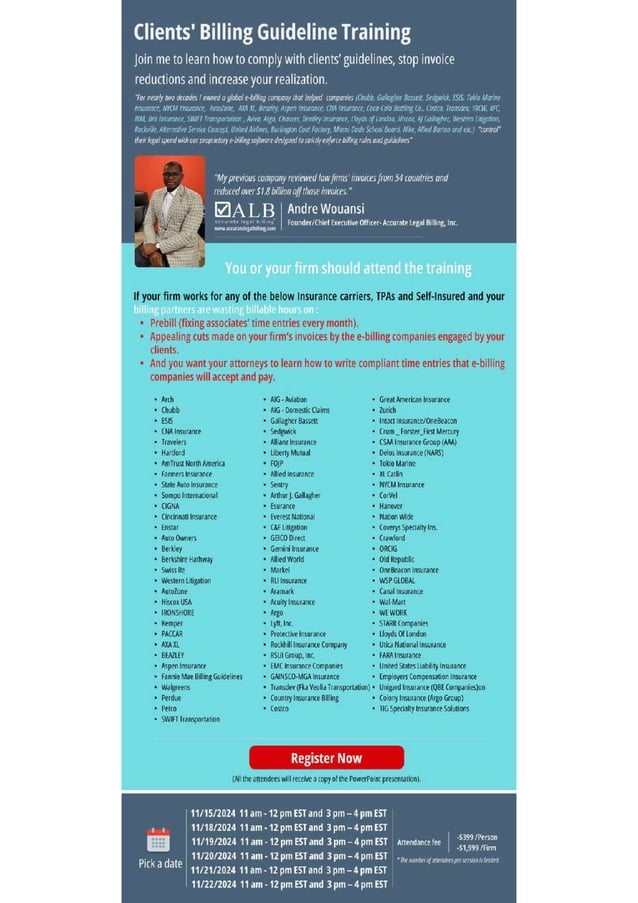 Boost your billing success! Join our Clients' Billing Guideline ...