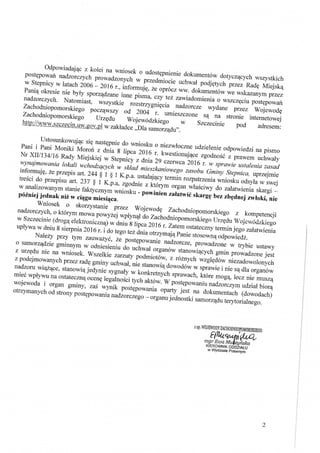 Odpowiedź na wnioski o udostępnienie informacji publicznej | PDF