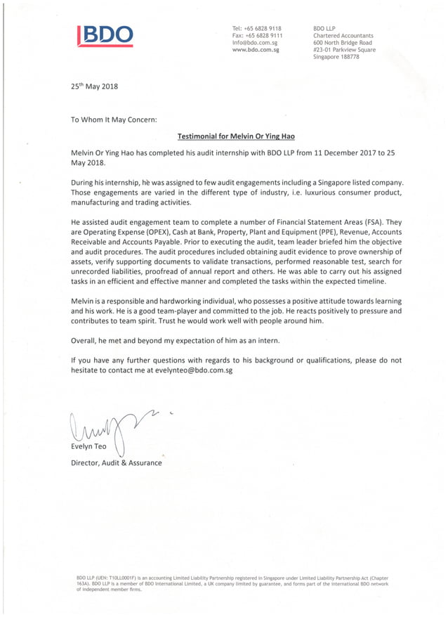 Testimonial from BDO LLP | PDF