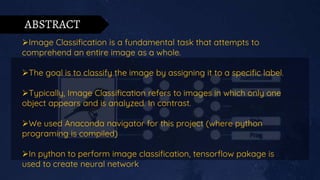 image classification | PPTX