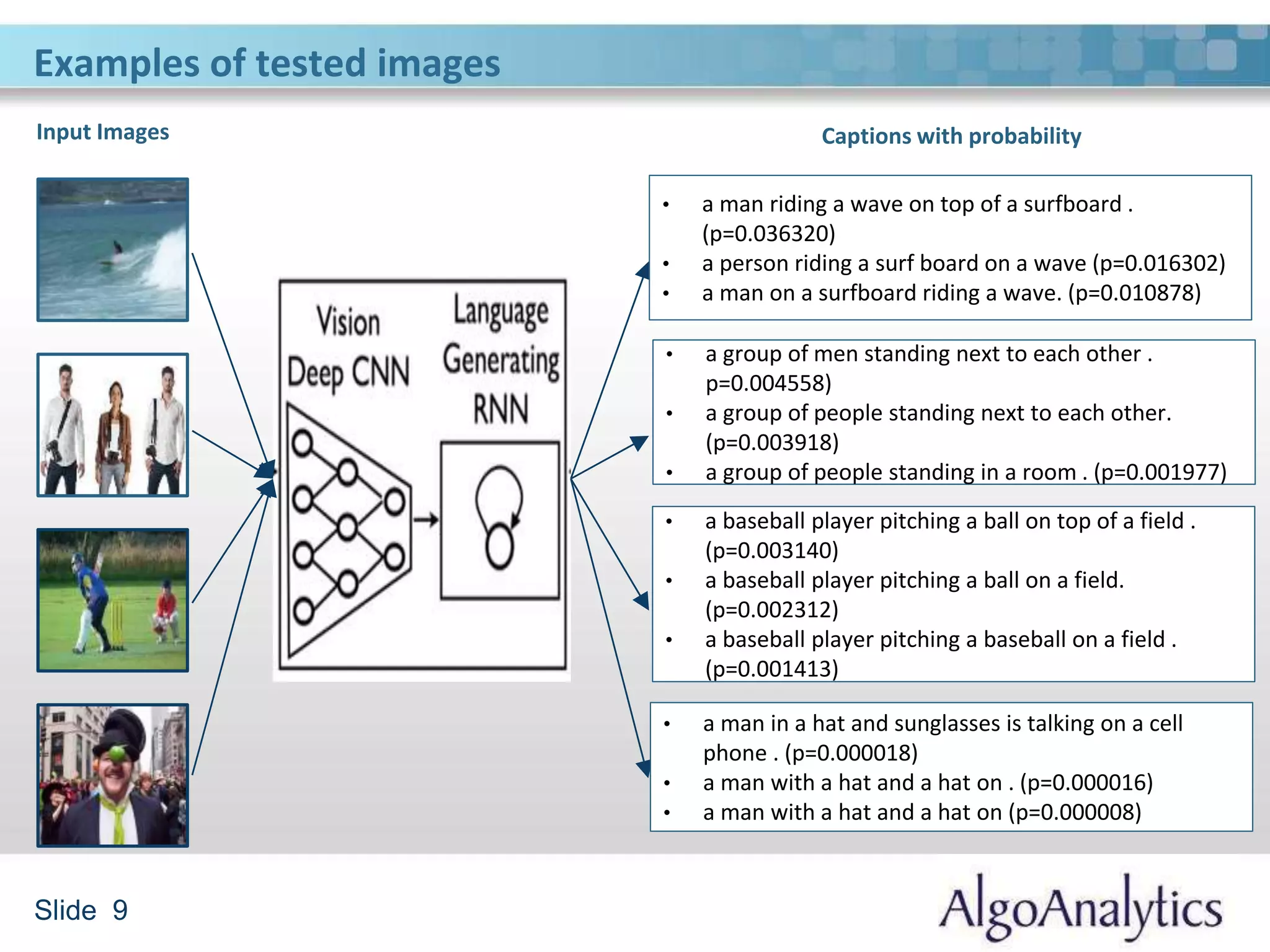 Image Analytics: Caption Generation/Image Descriptions | PPTX