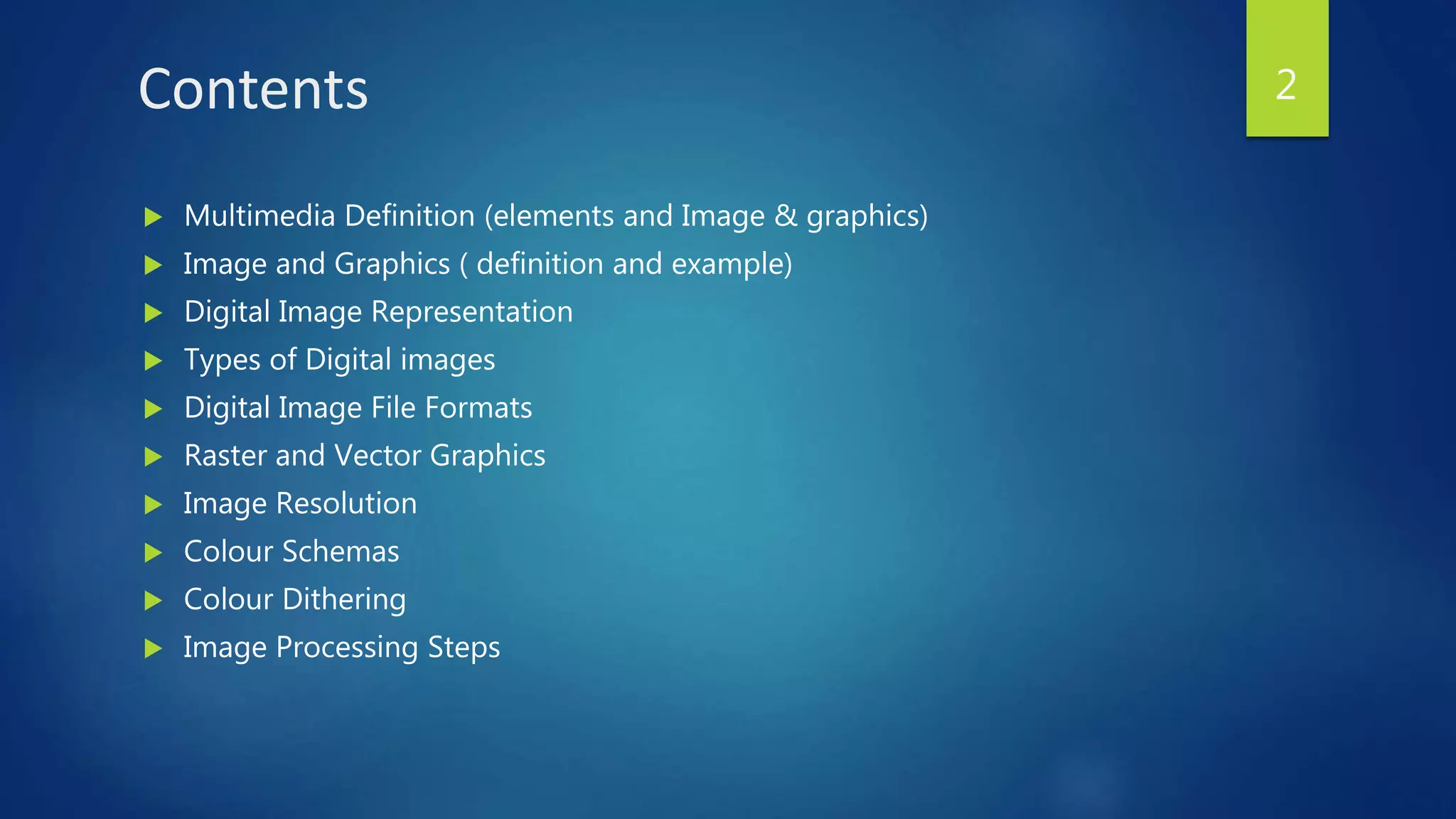 Fundamentals Image and Graphics | PPTX