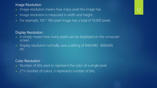 Fundamentals Image and Graphics | PPTX