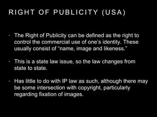 Image and publicity rights | PPT
