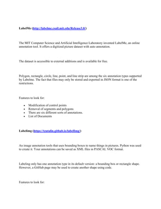 Image and video annotation | PDF