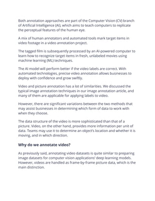 Image and video annotation | PDF