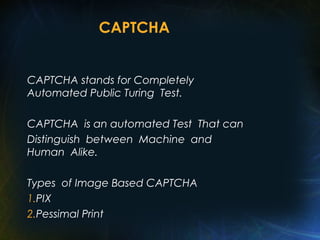 Image based authentication | PPT