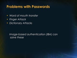 Image based authentication | PPT