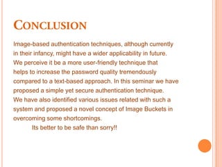 Image based authentication | PPTX