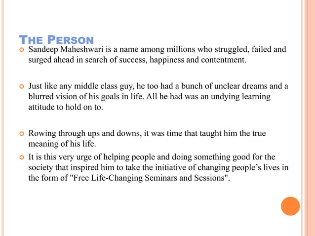 Image bazaar(Sandeep maheshwari) | PPTX