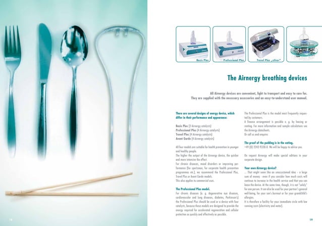 Airnergy - knowing, doing, helping. Comparison: Airnergy Spirovital ...