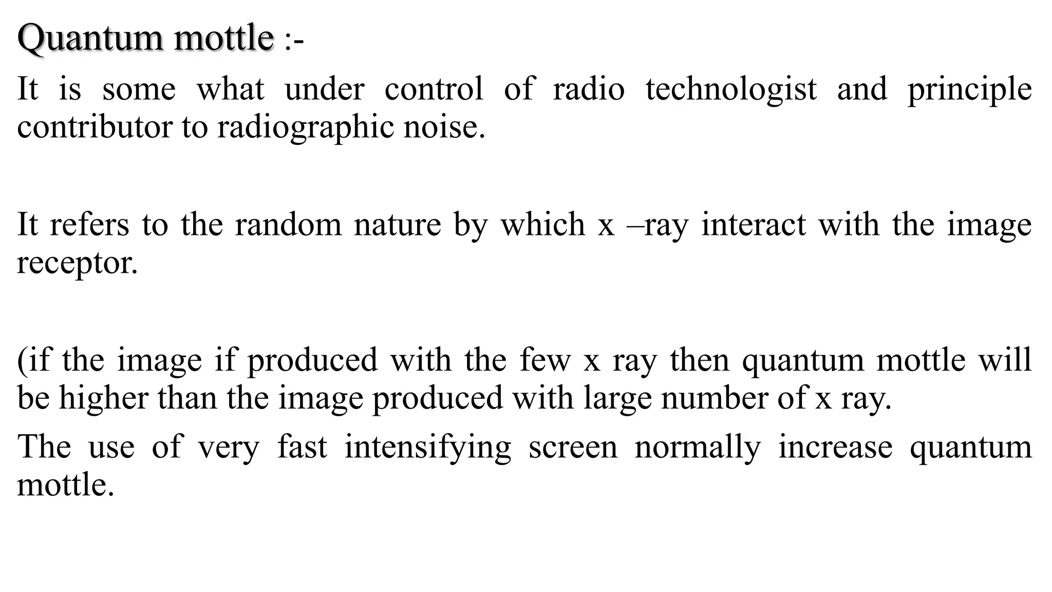 Image characteristics of x ray film | PPTX