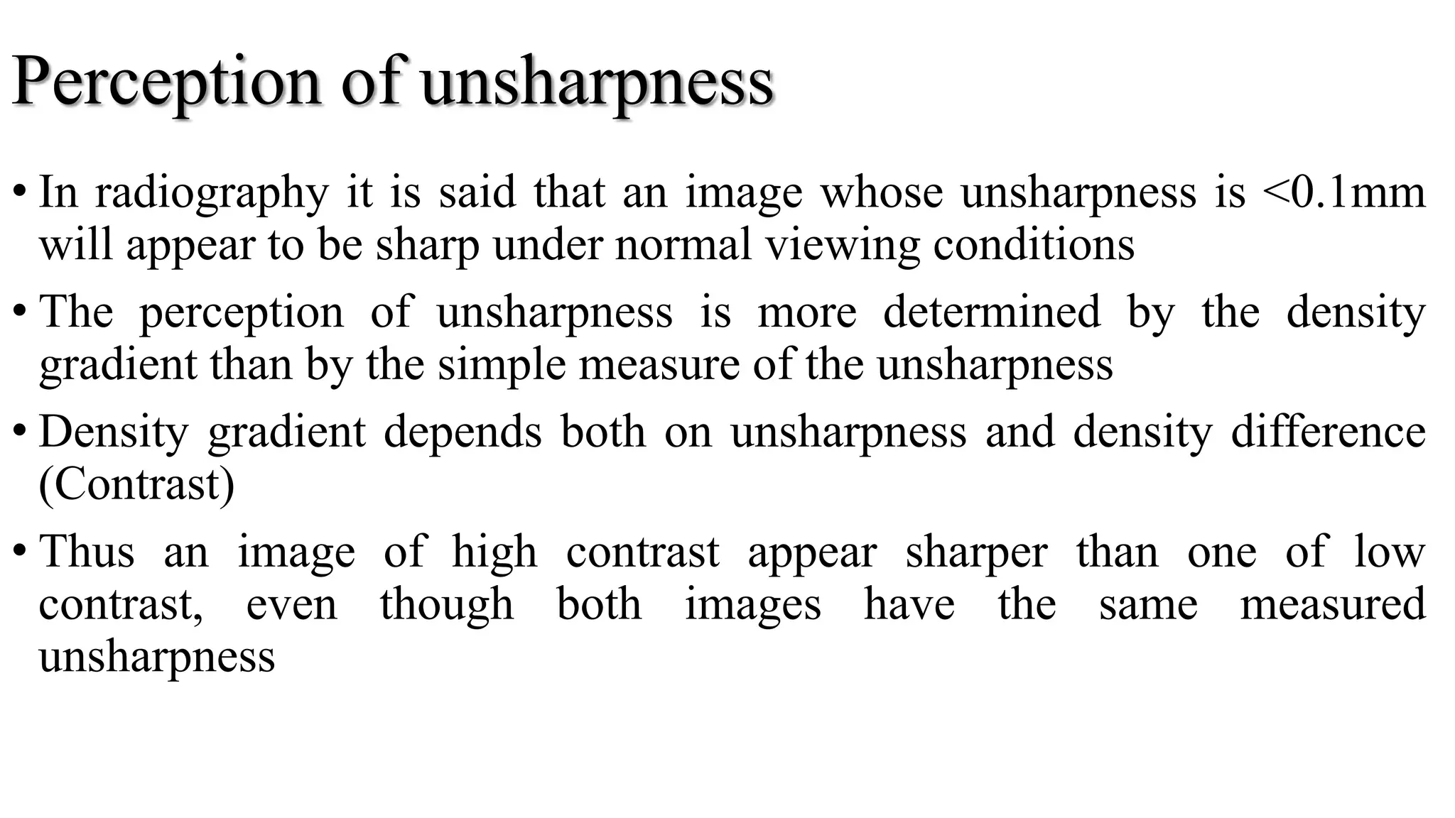 Image characteristics of x ray film | PPTX