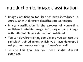 Image classification arc gis10 | PPTX