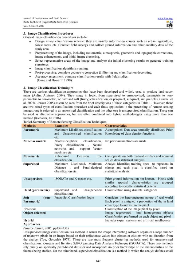 Image classification in remote sensing | PDF | Geography | Science