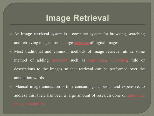 Image classification & retrieval | PPTX