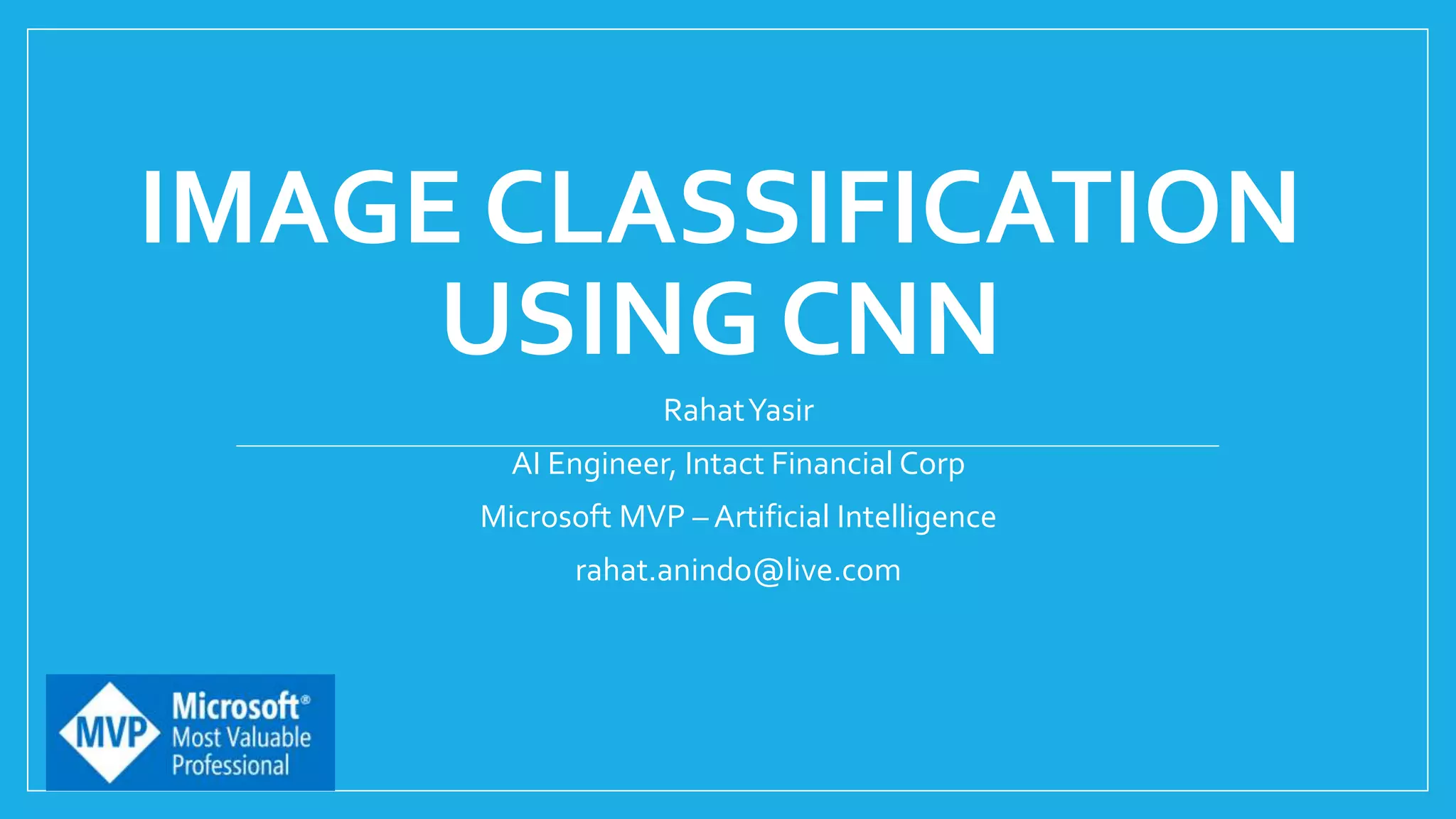 Image classification using cnn | PPTX