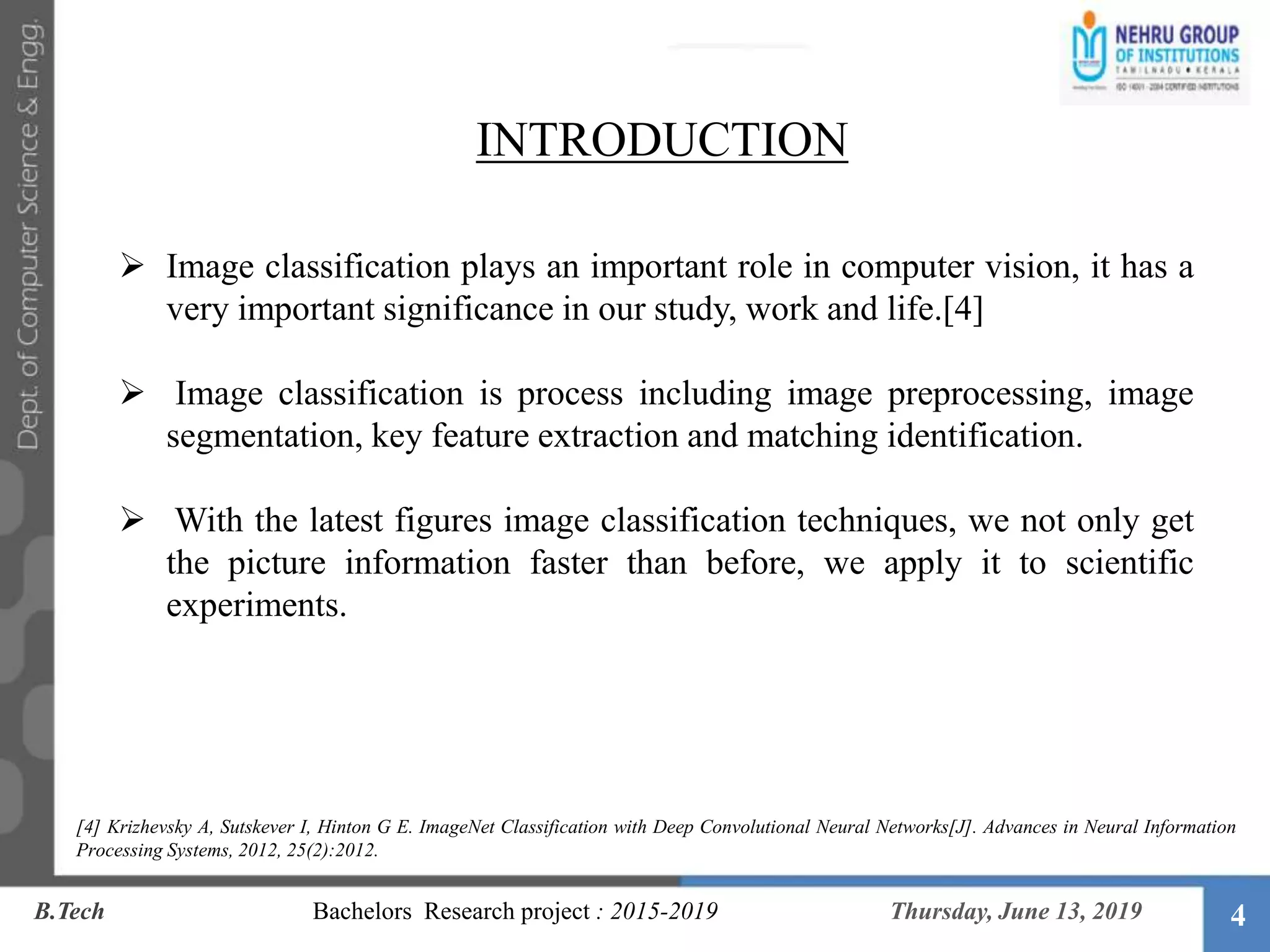 Image classification using convolutional neural network | PPTX