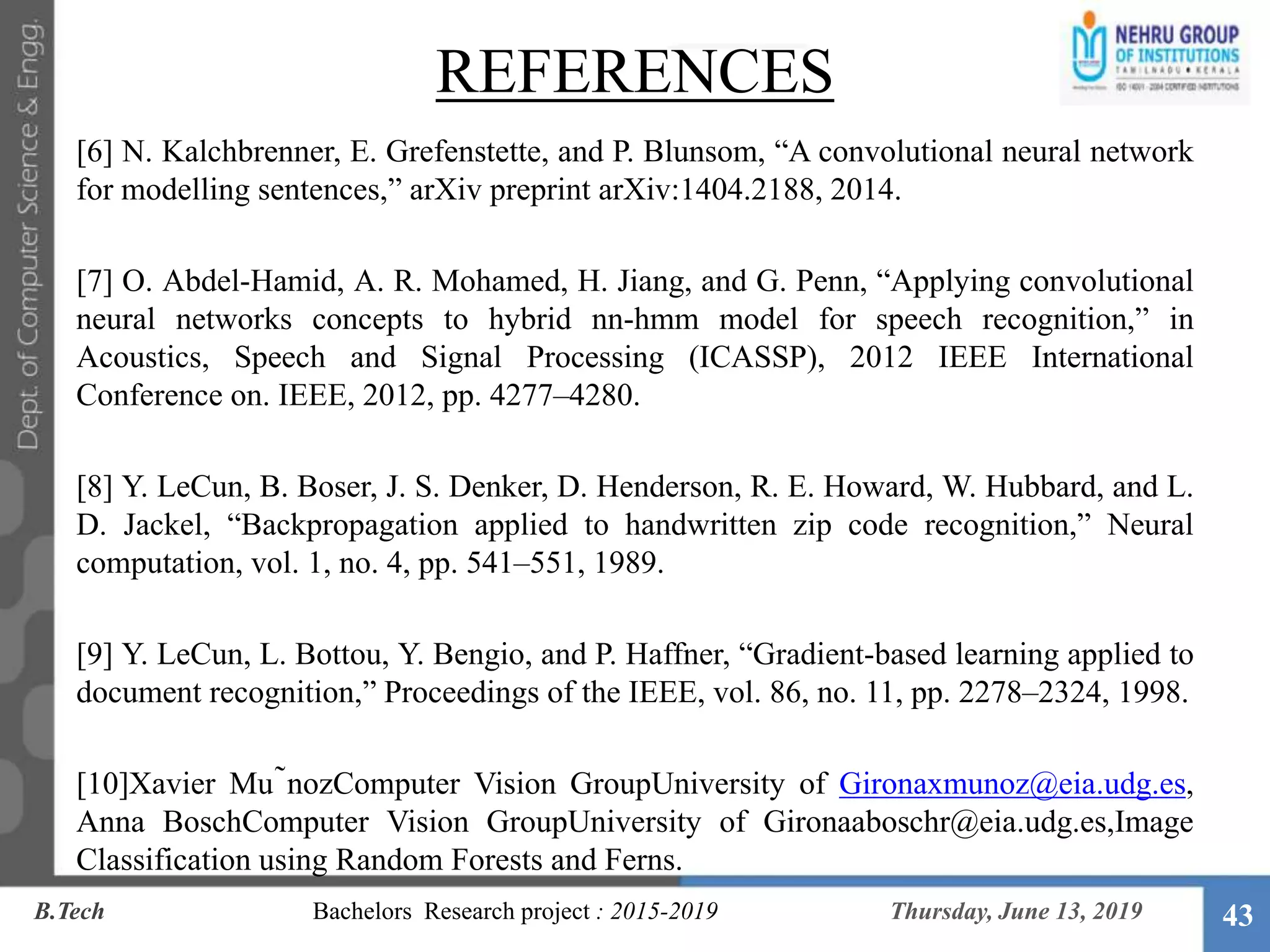 Image classification using convolutional neural network | PPTX