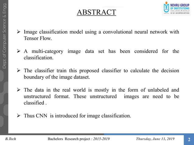 Image Classification Using Convolutional Neural Network Pptx Artificial Intelligence