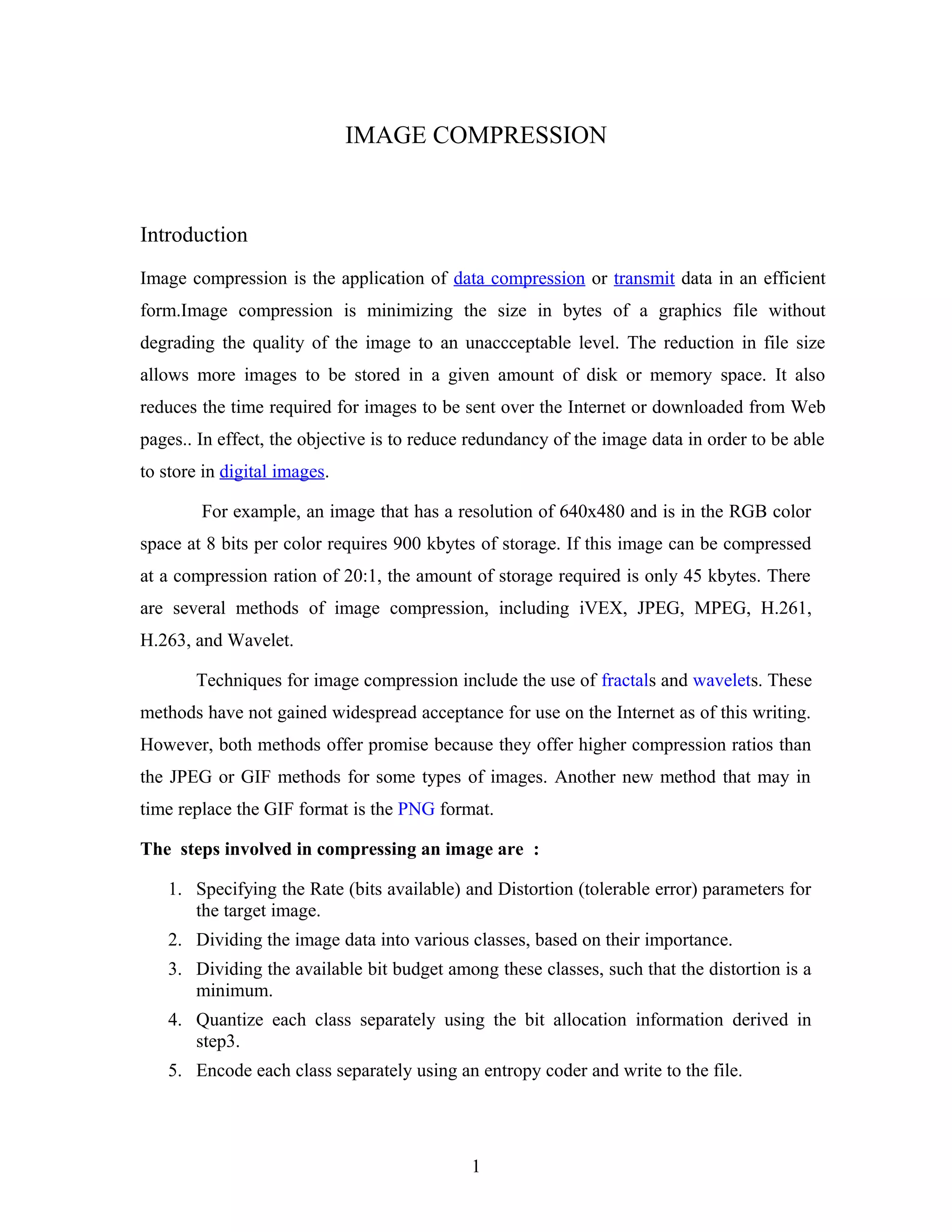 Image compression | DOC