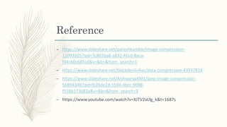 Image compression | PPTX