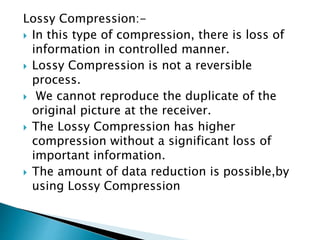 Image compression and jpeg | PPTX