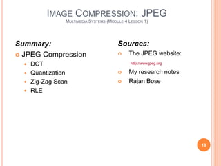 Image compression and jpeg | PPTX