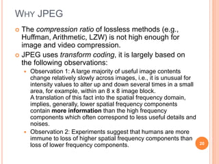 Image compression and jpeg | PPTX