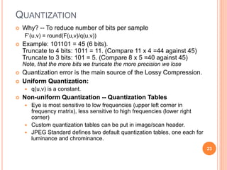 Image compression and jpeg | PPTX