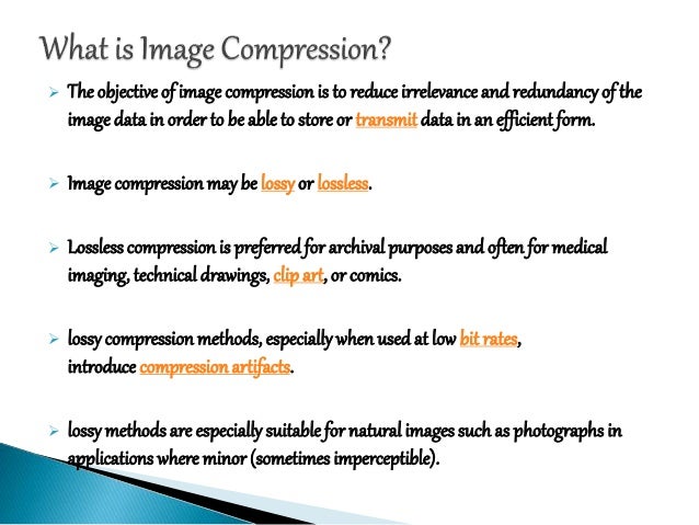 Image compression and jpeg