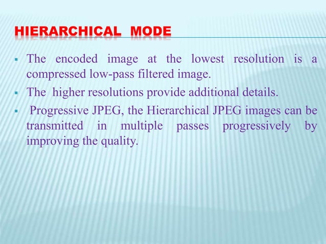Image compression standards | PPTX