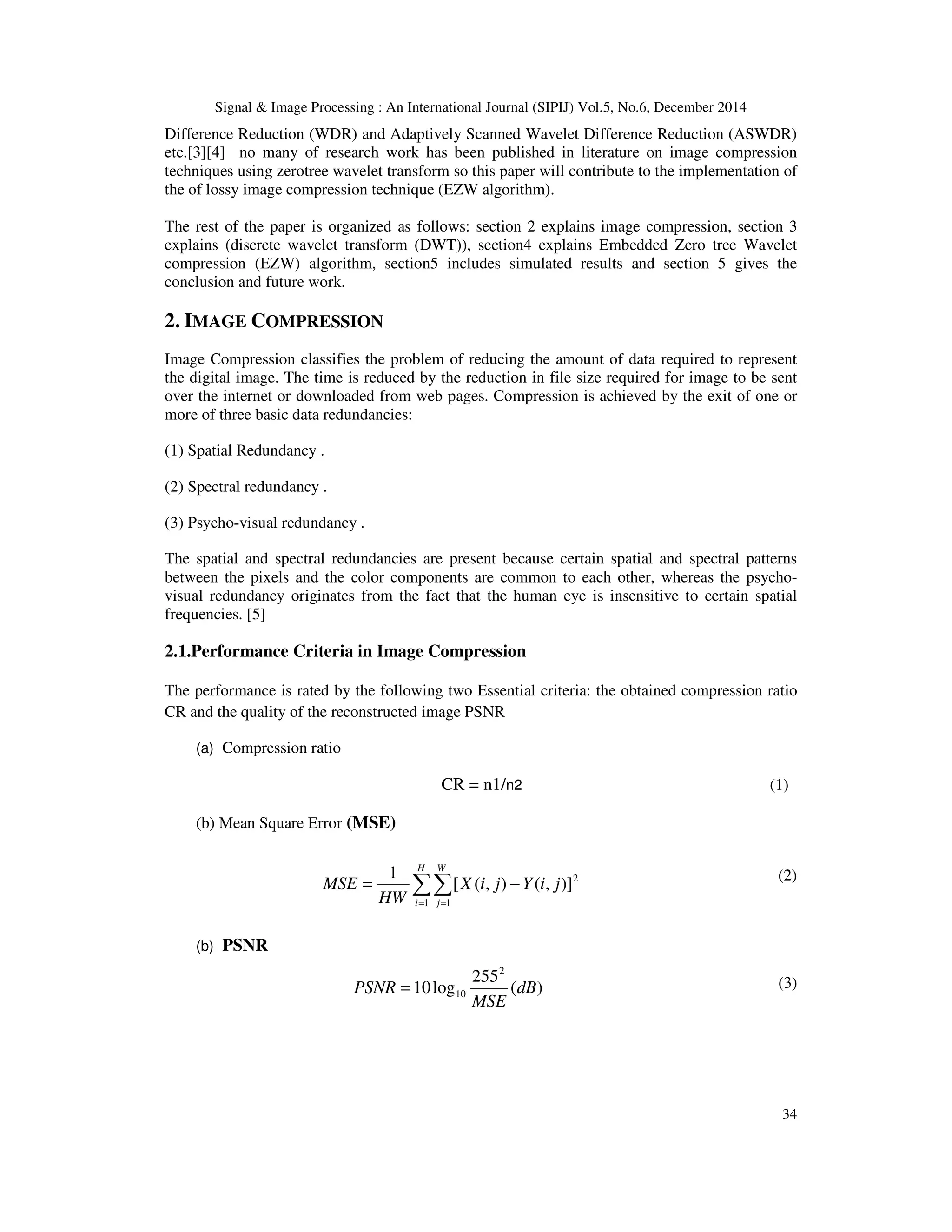 Image compression using embedded zero tree wavelet | PDF Image compression using embedded zero tree wavelet | PDF