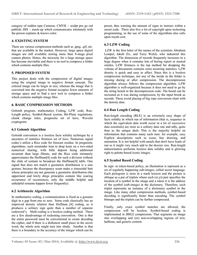 Image compression using negative format | PDF