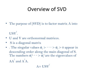 Image compression using singular value decomposition | PPT