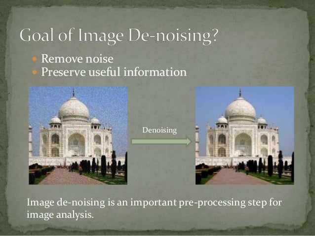 Image denoising